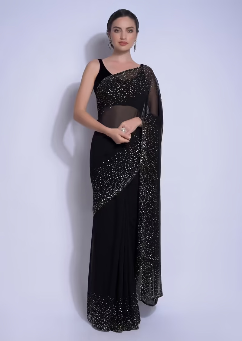 Elevate Your Style with Modern Black Saree Trends - KALKI Fashion Blog